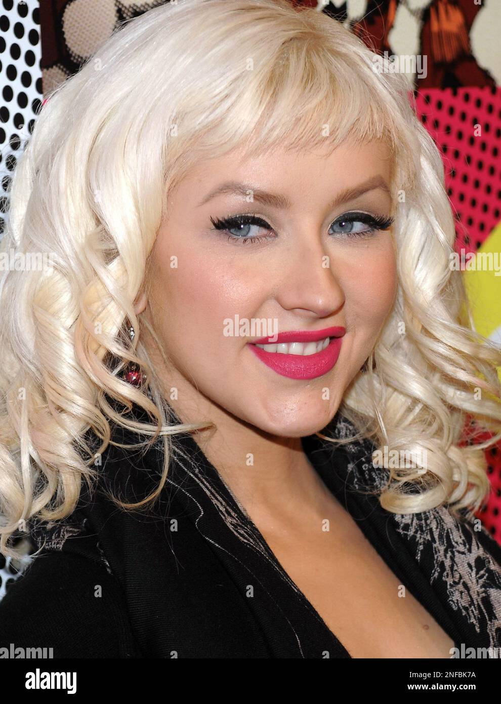 Singer Christina Aguilera attends the Target Terrace at LA LIVE opening ...