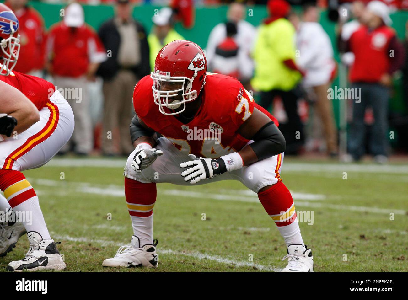 Kansas City Chiefs center Wade Smith (74) during an NFL football game ...