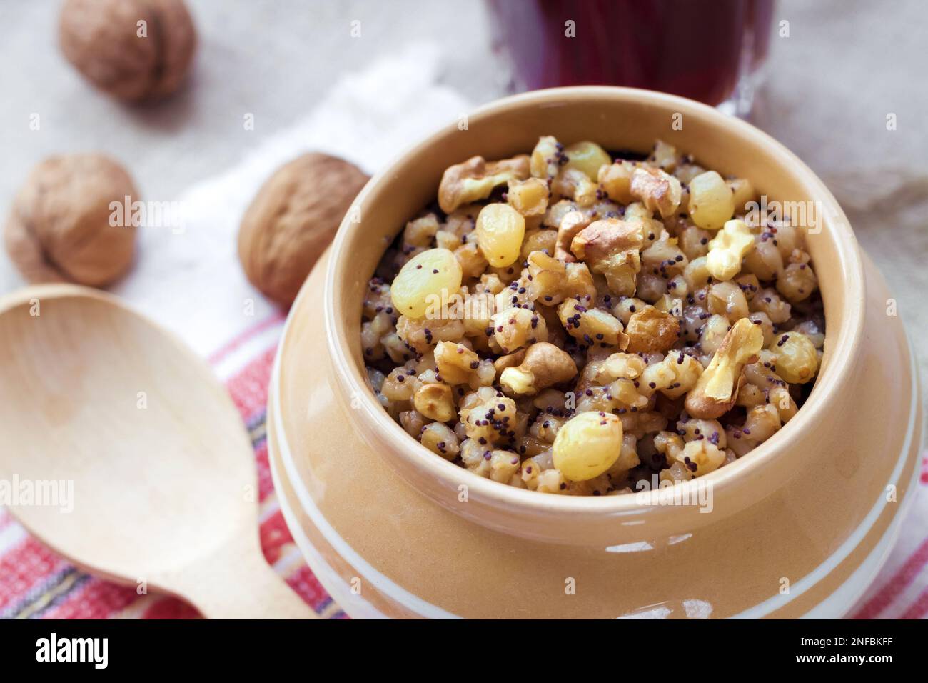 Kutia - sweet grain pudding, the traditional first dish of Christmas ...