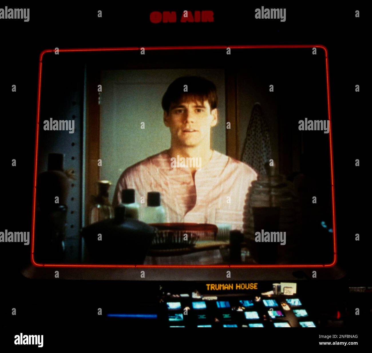 A scene from the Paramount Movie "The Truman Show" starring Jim Carrey ...