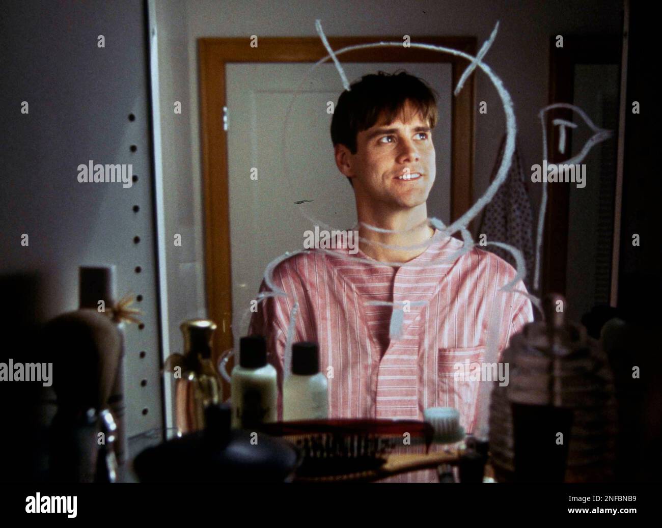 A scene from the Paramount Movie "The Truman Show" starring Jim Carrey ...