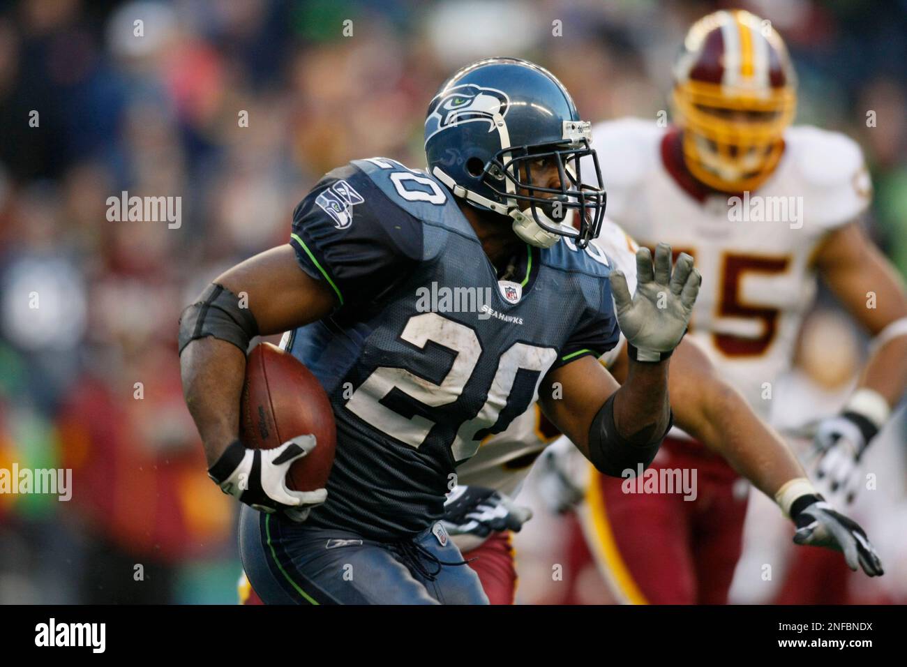 Seattle Seahawks running back Maurice Morris carries the ball against ...