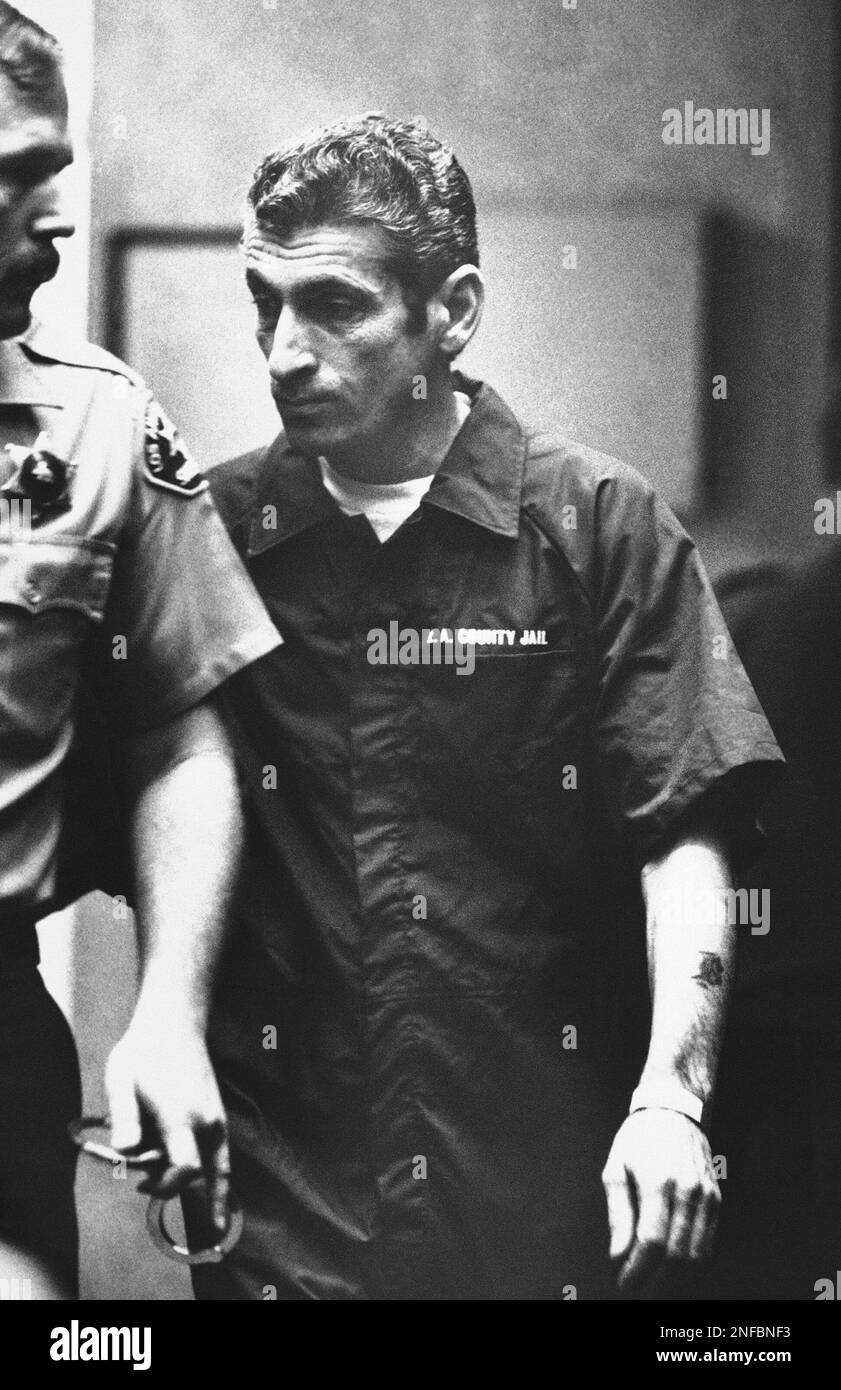 Angelo Buono, accused in the "Hillside Strangler" murder cases, appears ...