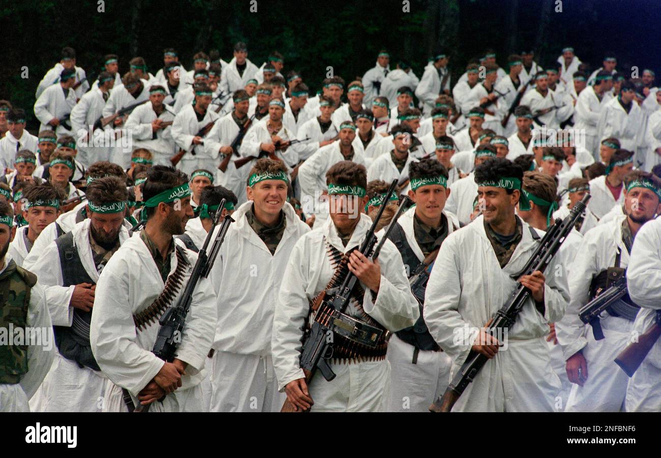 Members of the Seventh Muslim Brigade of the Bosnian Government Army ...