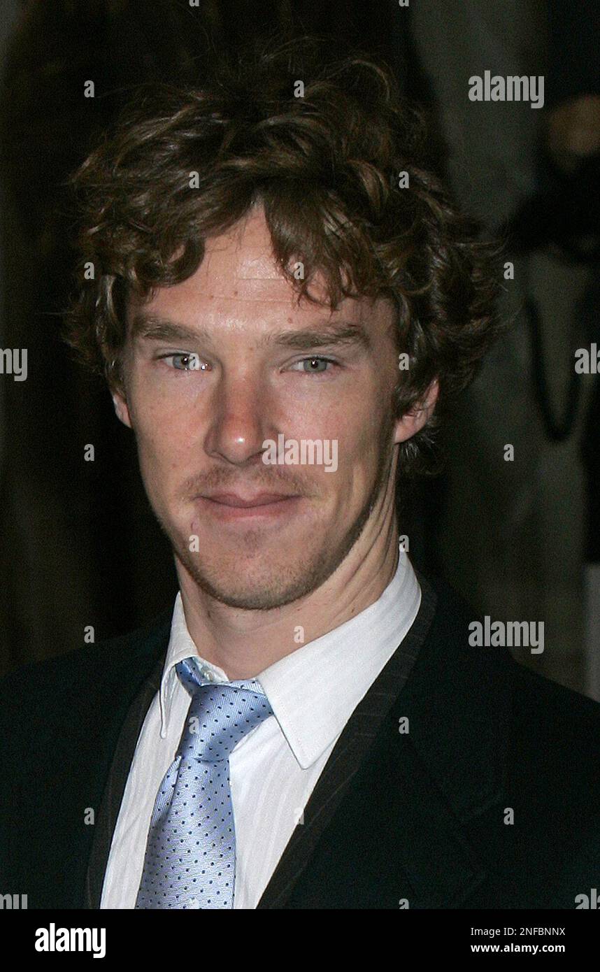 British actor Benedict Cumberbatch arrives for the Evening Standard ...