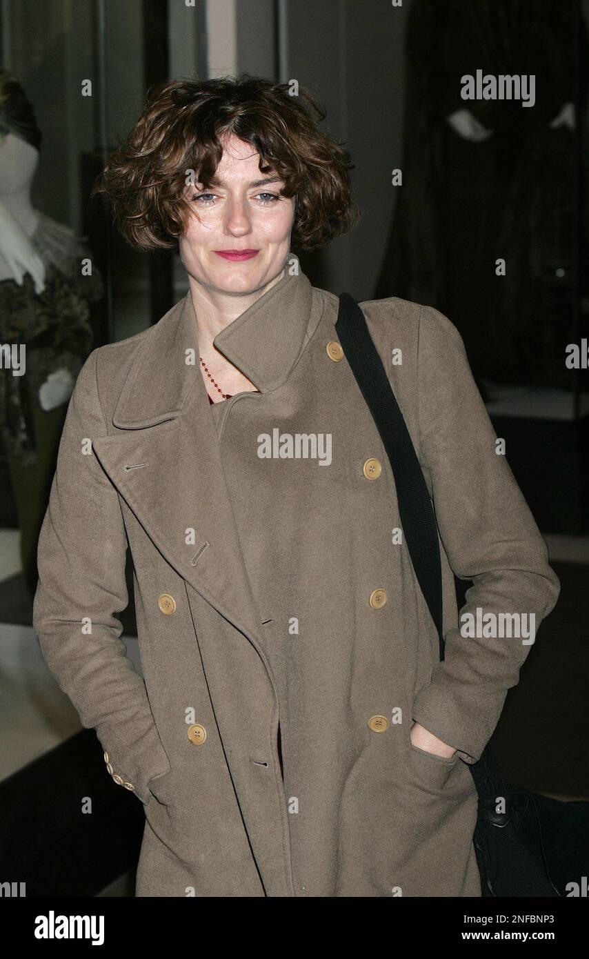 British actress Anna Chancellor arrives for the Evening Standard ...