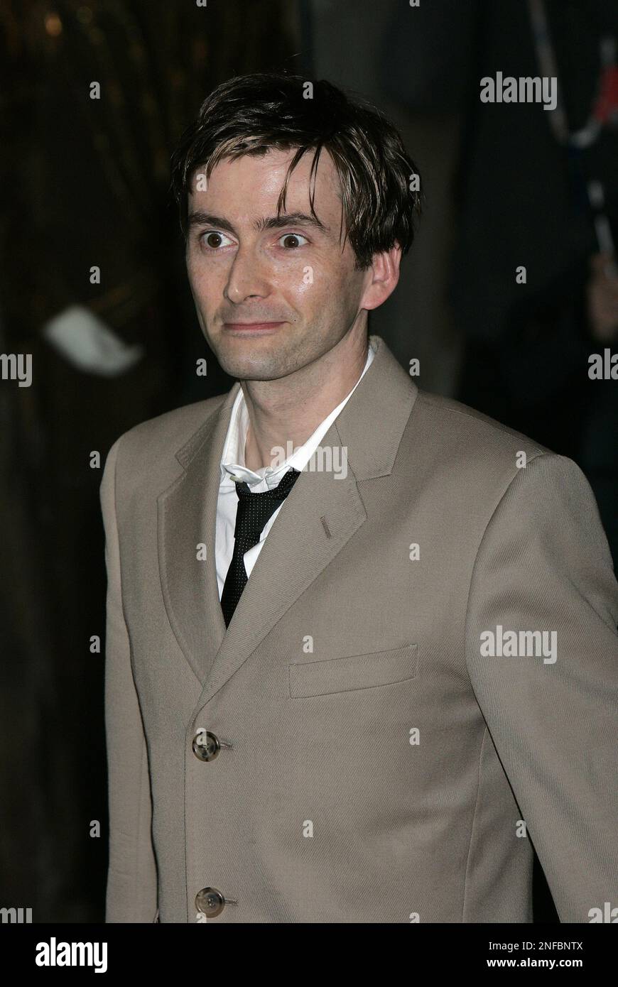 British actor David Tennant arrives for the Evening Standard Theatre ...