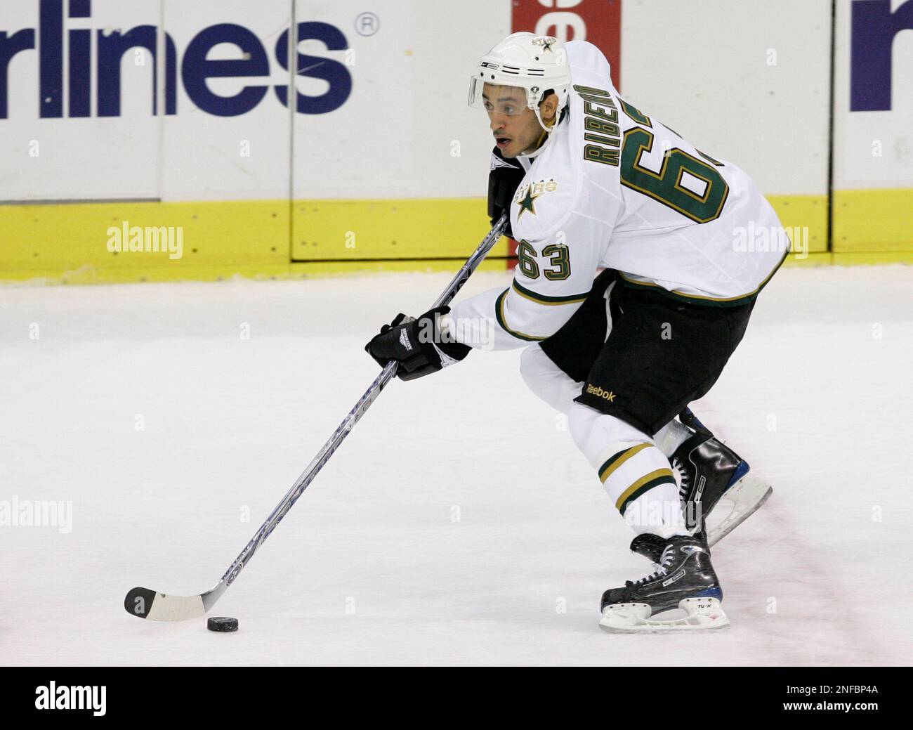 Dallas Stars center Mike Ribeiro (63) during an NHL hockey game against ...
