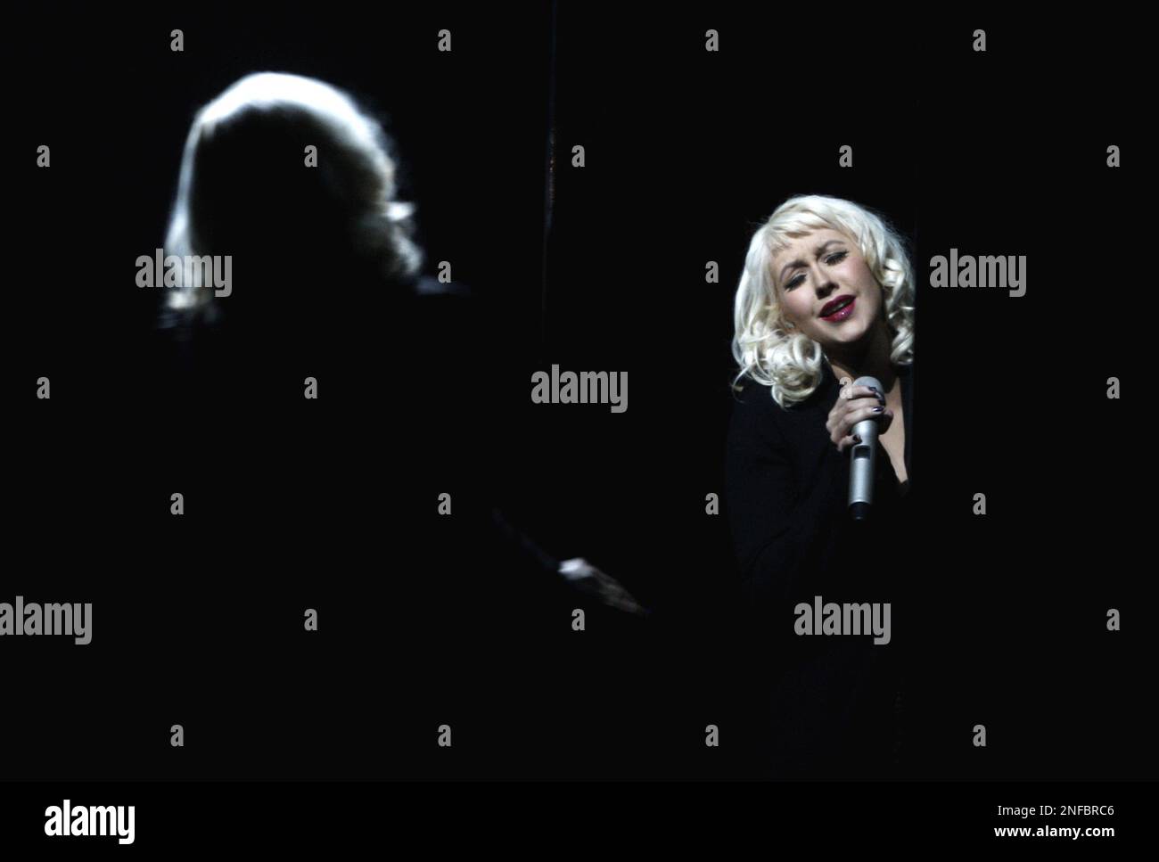 Christina Aguilera performs at the American Music Awards in Los Angeles ...