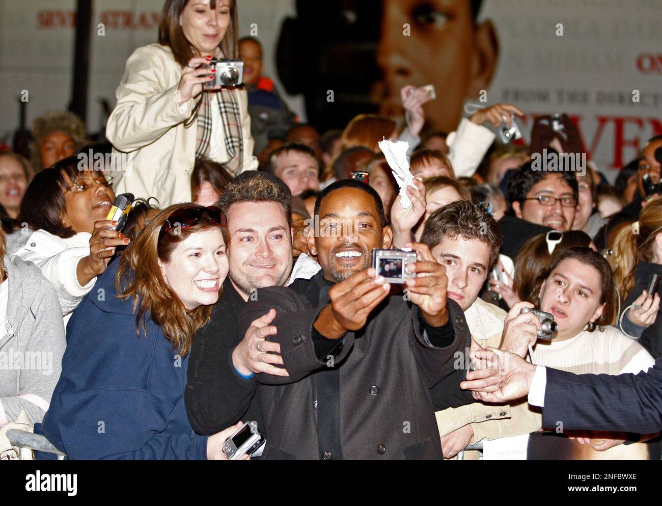 Actor Will Smith at the red carpet benefit screening of his new movie ...