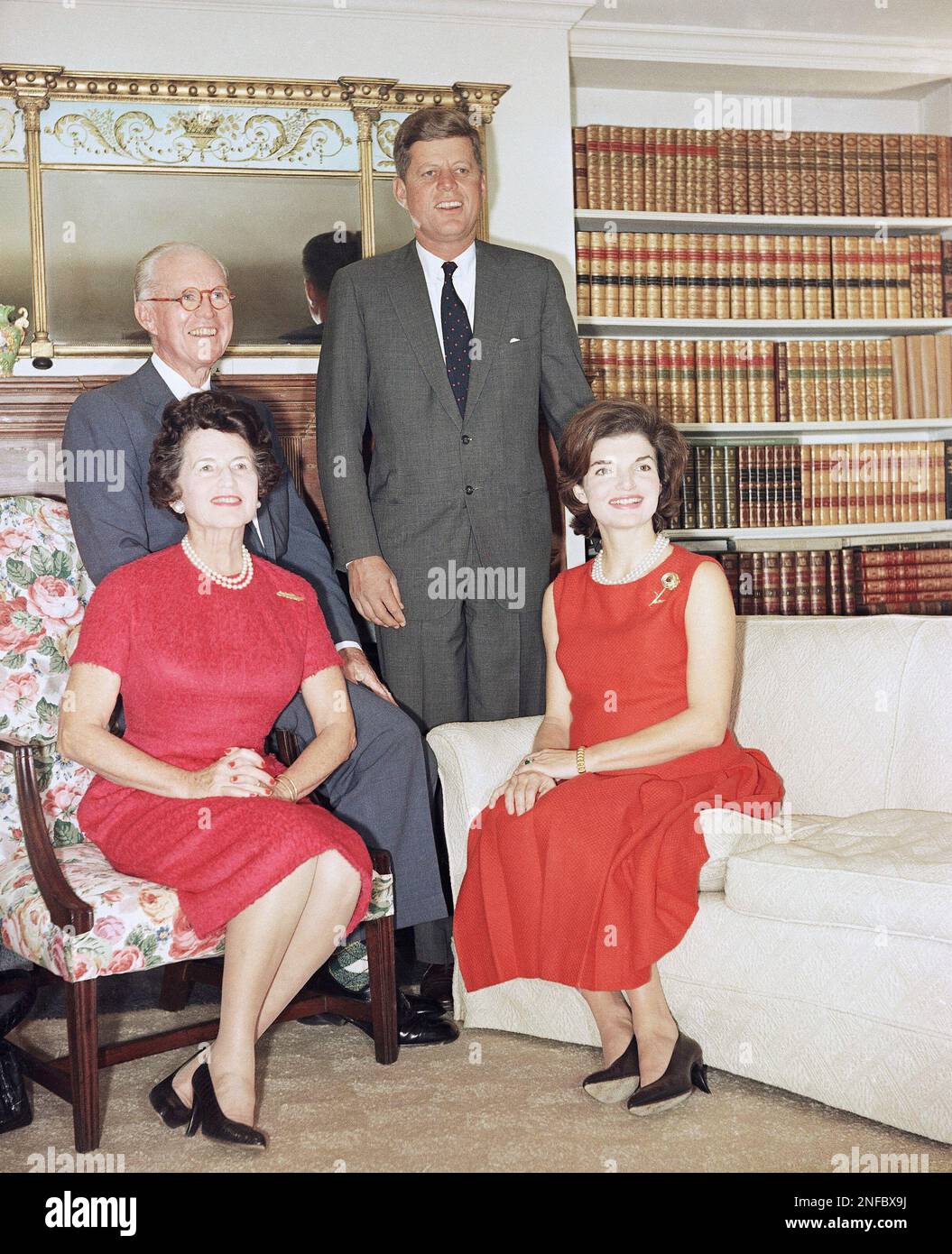 President-elect John F. Kennedy is shown with his parents, Joseph P ...