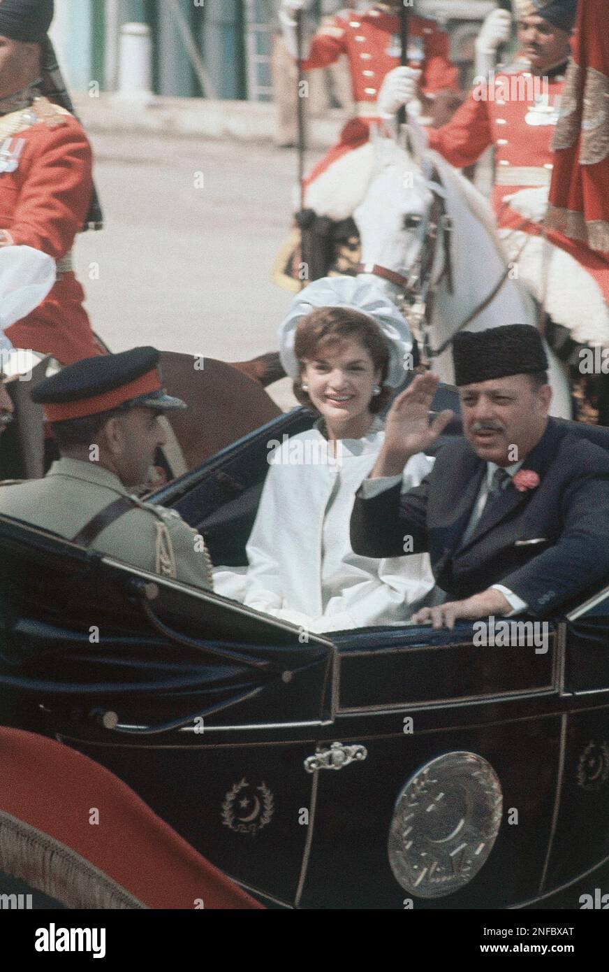 U.S. first lady Jacqueline Kennedy is seen during her visit to India ...