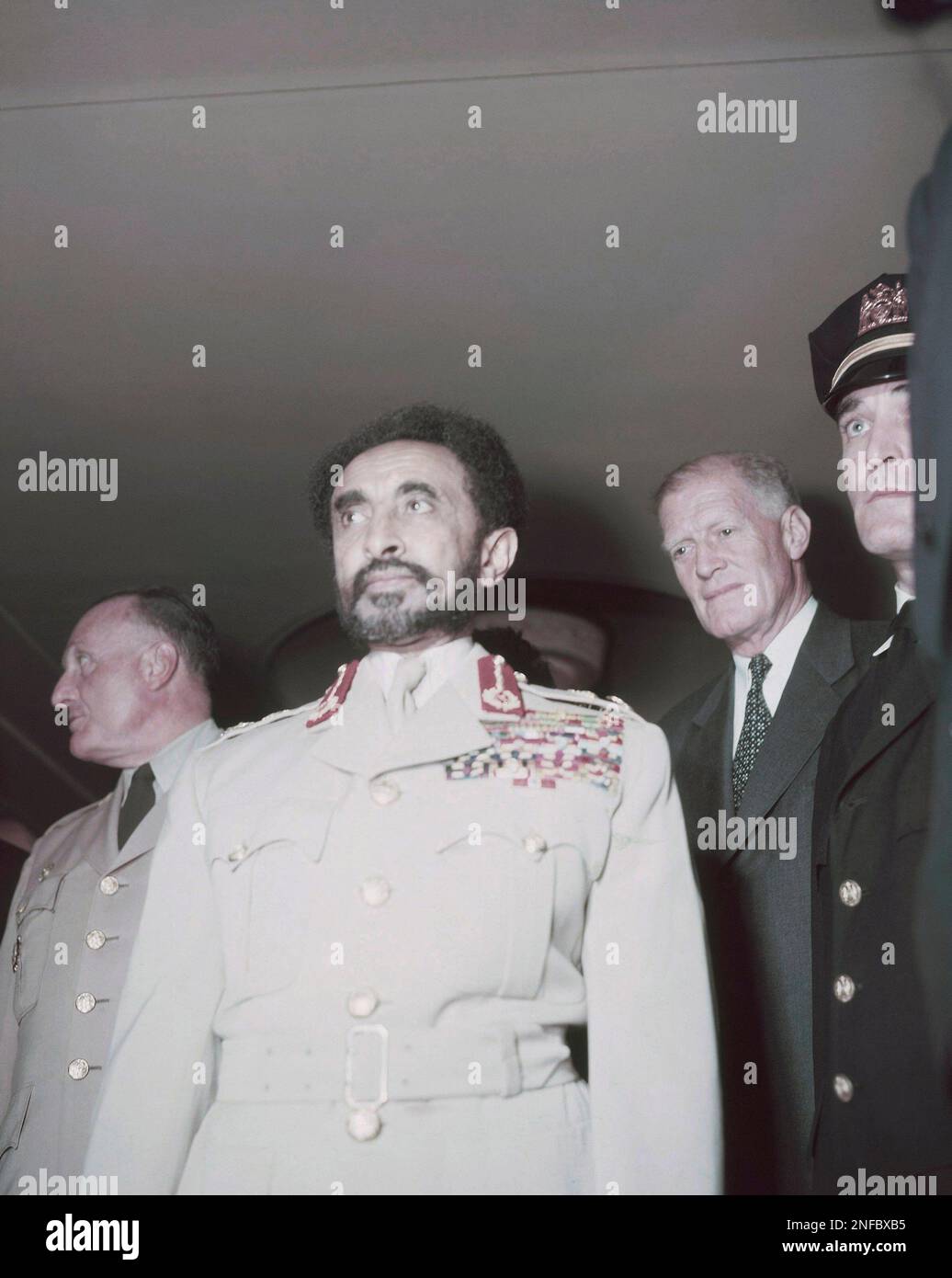 Ethiopian leader Haile Selassie is shown during a reception at New York ...