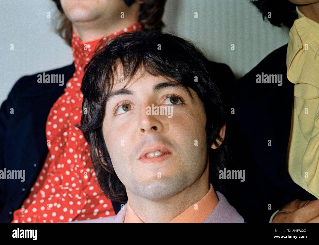 Paul McCartney is shown during a press screening in Knightsbridge ...