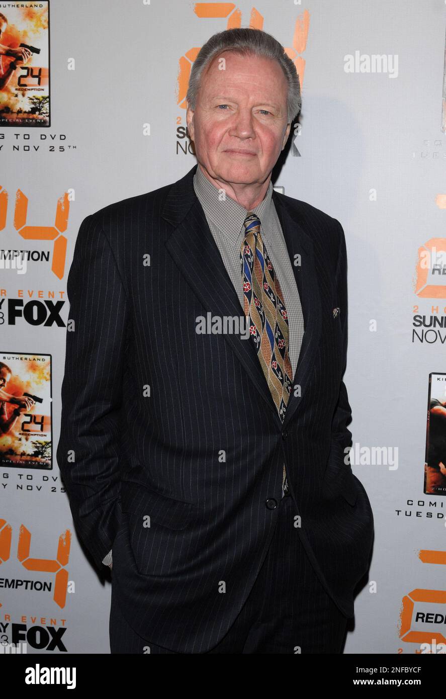 Actor Jon Voight attends the premiere of FOX's "24: Redemption" in New ...