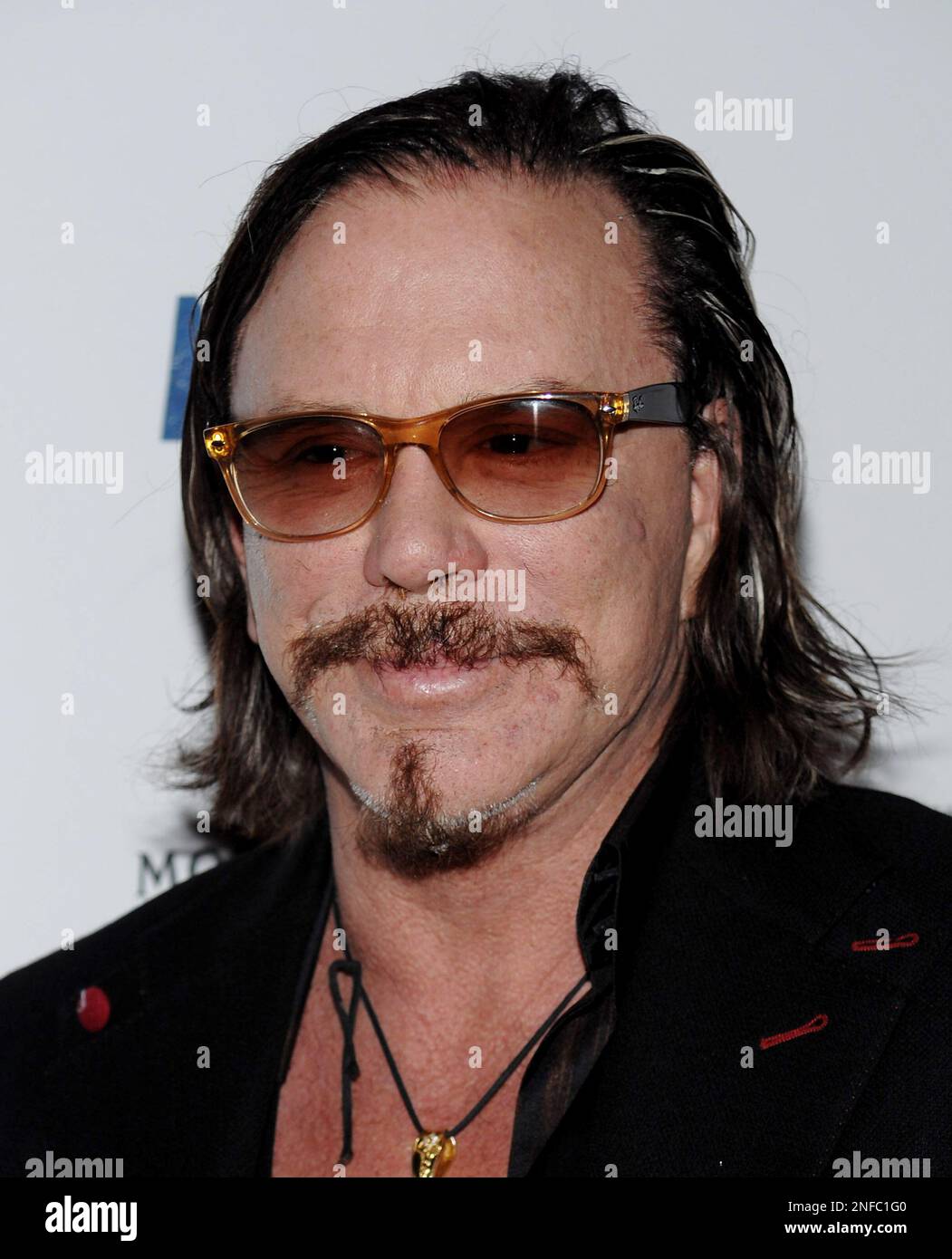 Actor Mickey Rourke attends a special screening of 'Milk' hosted by the ...