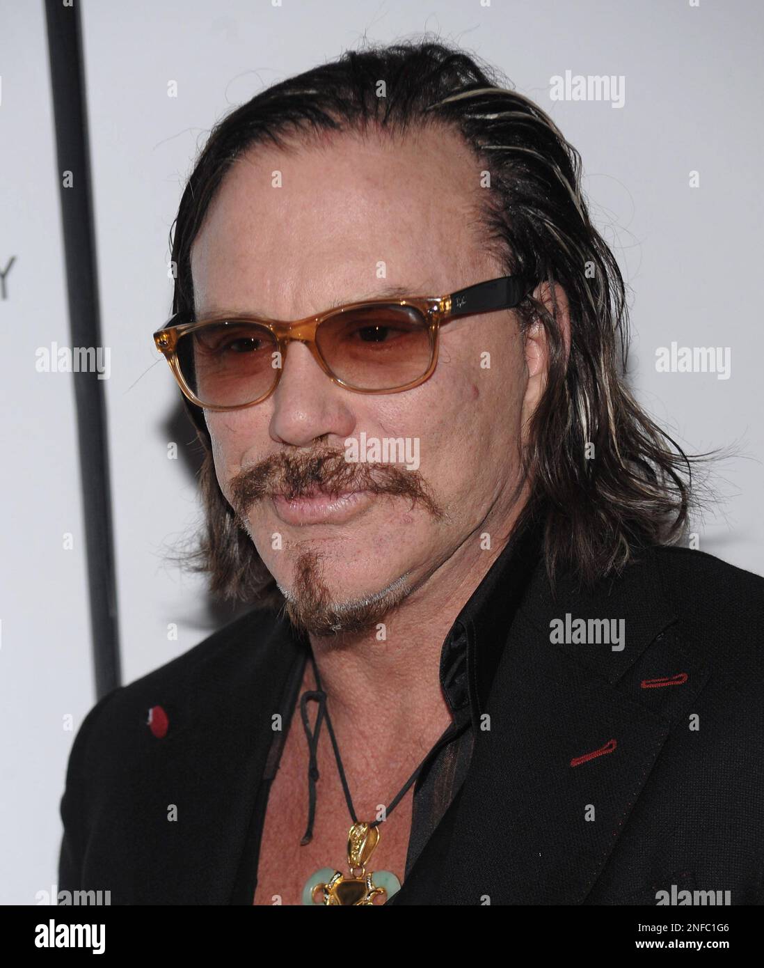 Actor Mickey Rourke attends a special screening of 'Milk' hosted by the ...