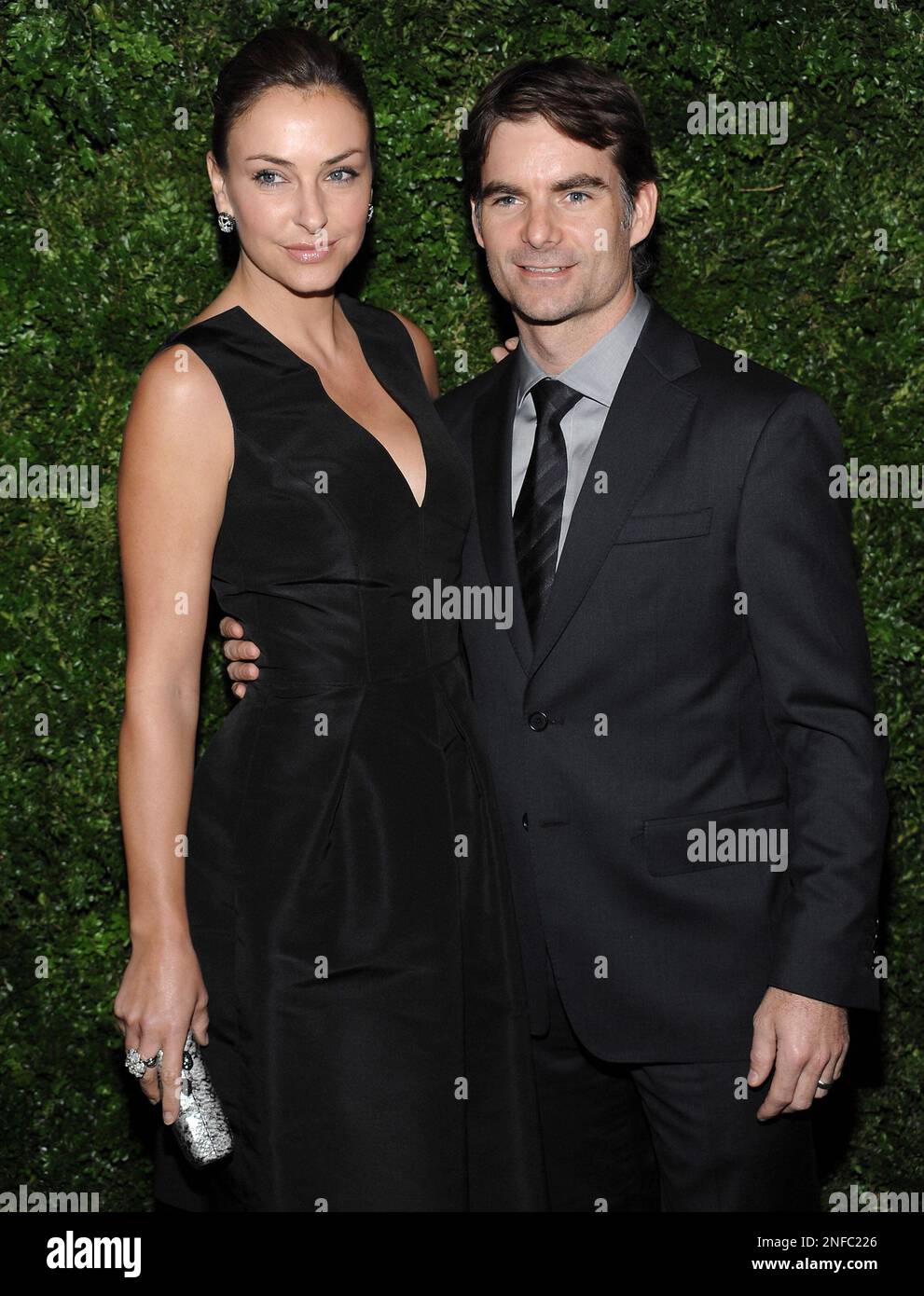 NASCAR driver Jeff Gordon and wife Ingrid Vandebosch attend the CFDA ...