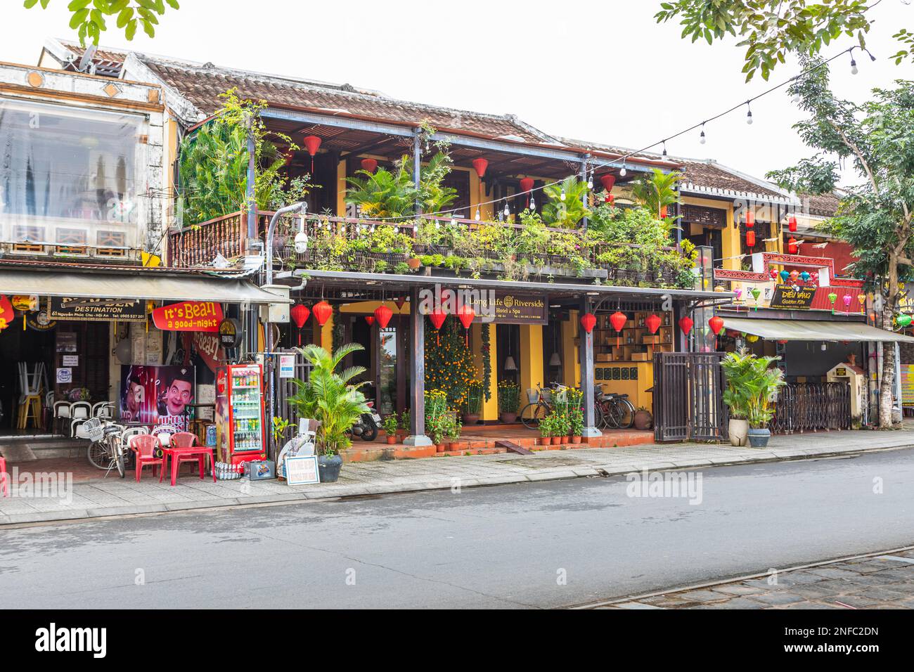 The Long Life Riverside Hotel, Hoi An, Vietnam Stock Photo - Alamy