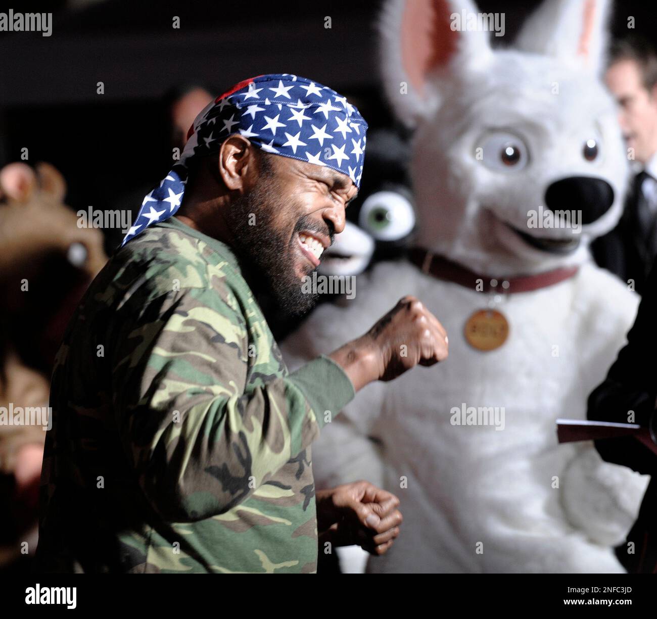 Mr. T poses at the premiere of the animated film "Bolt" in Los Angeles ...