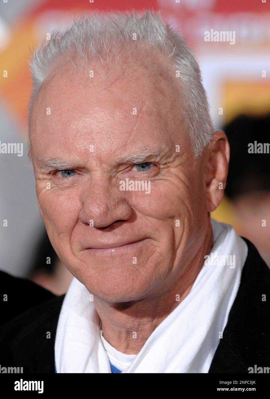 Malcolm McDowell poses at the premiere of the film "Bolt" in Los ...