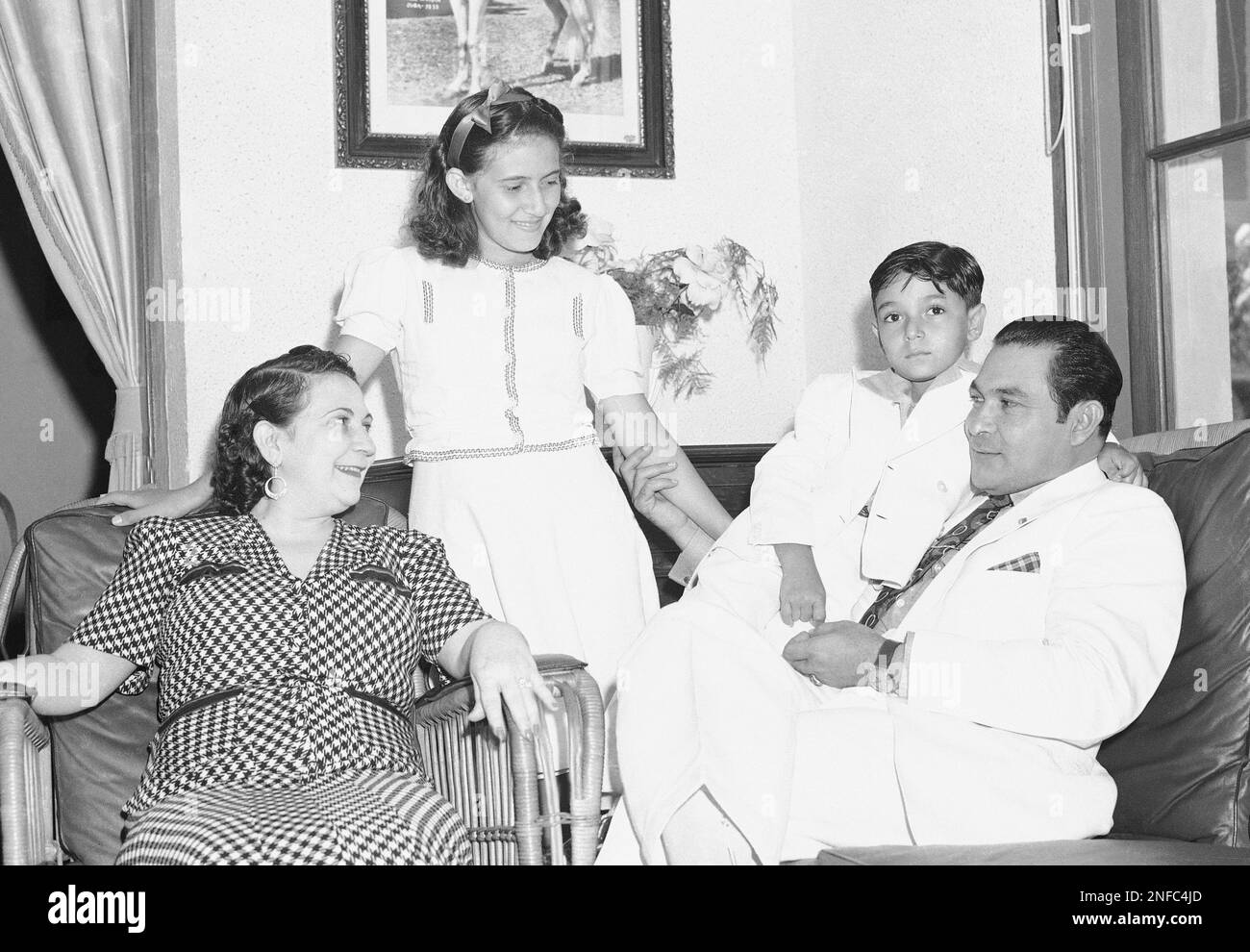 Fulgencio Batista, right, and his family are seen, July 25, 1940. From ...