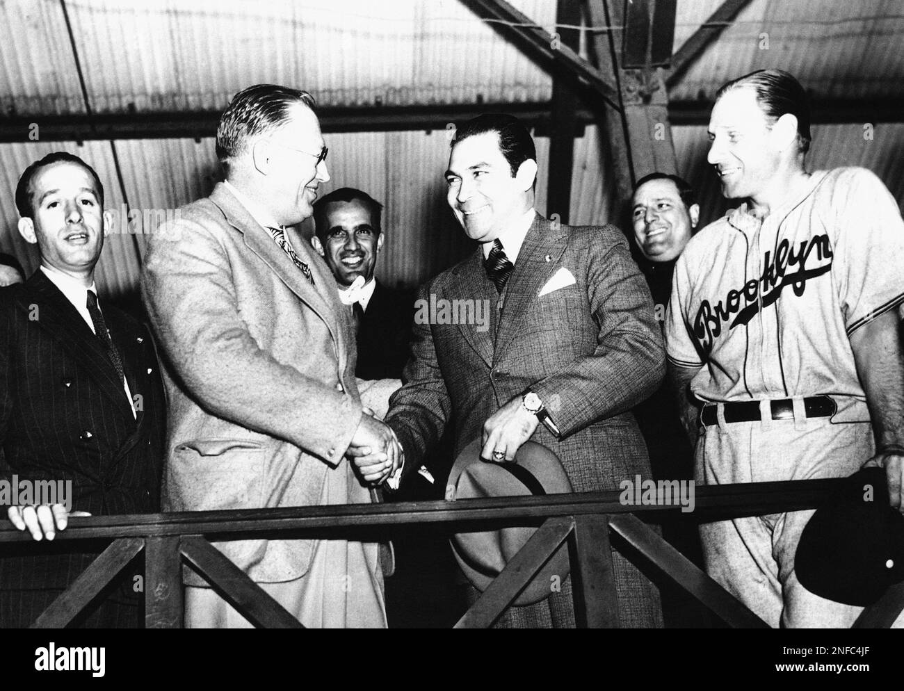 Dodgers president Larry MacPhail, strongman of Brooklyn, sealed the ...