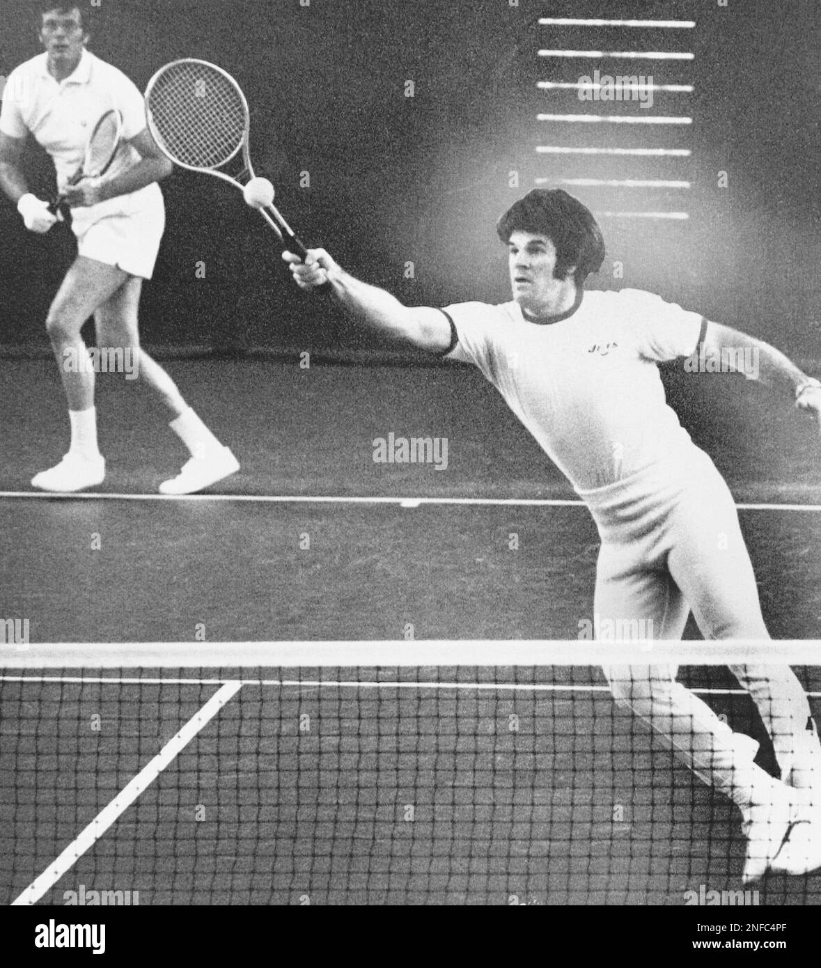 Bobby Riggs, left, of Tennis fame, and Pete Rose, right, of the ...
