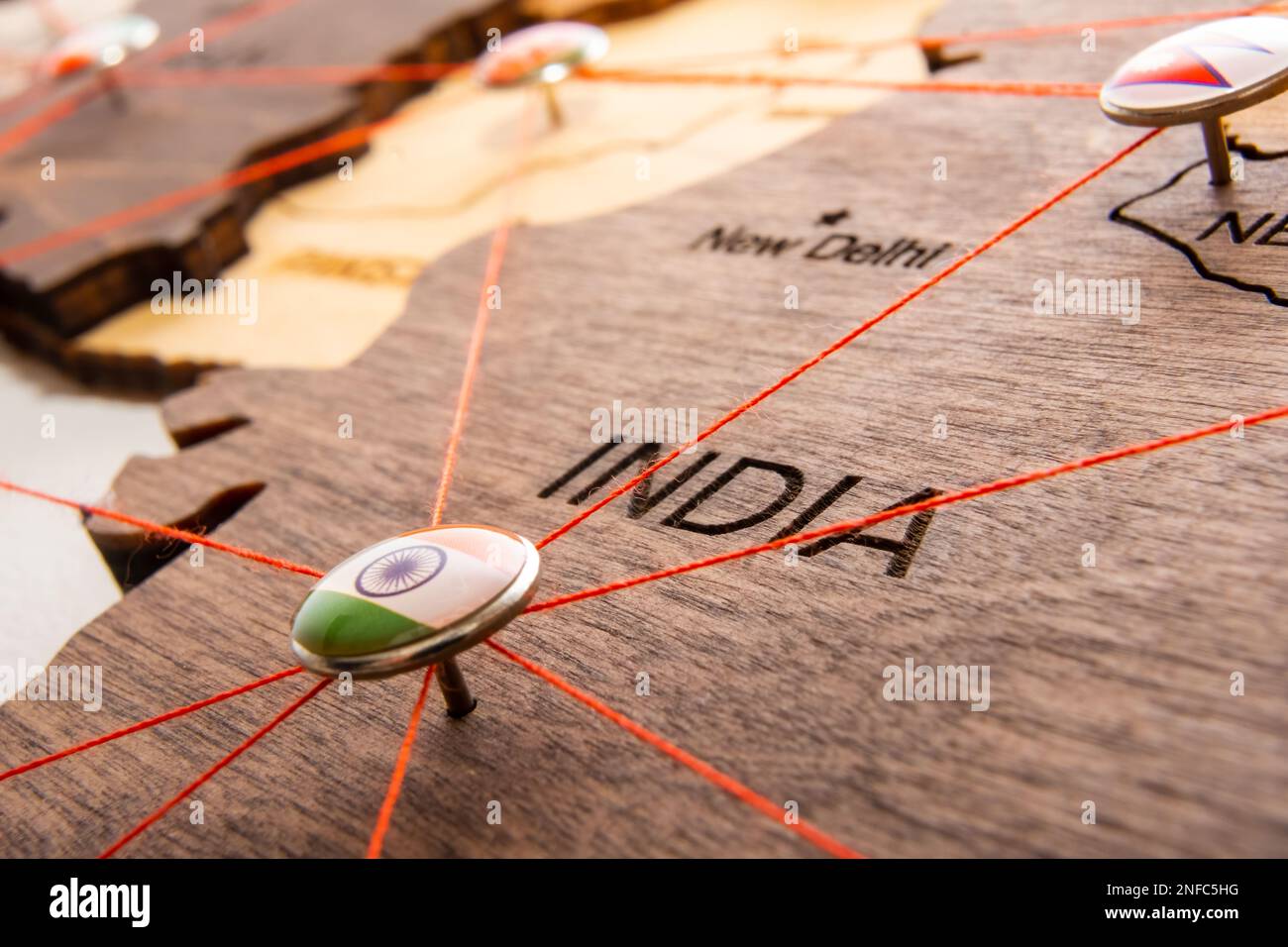 India map pin hi-res stock photography and images - Alamy