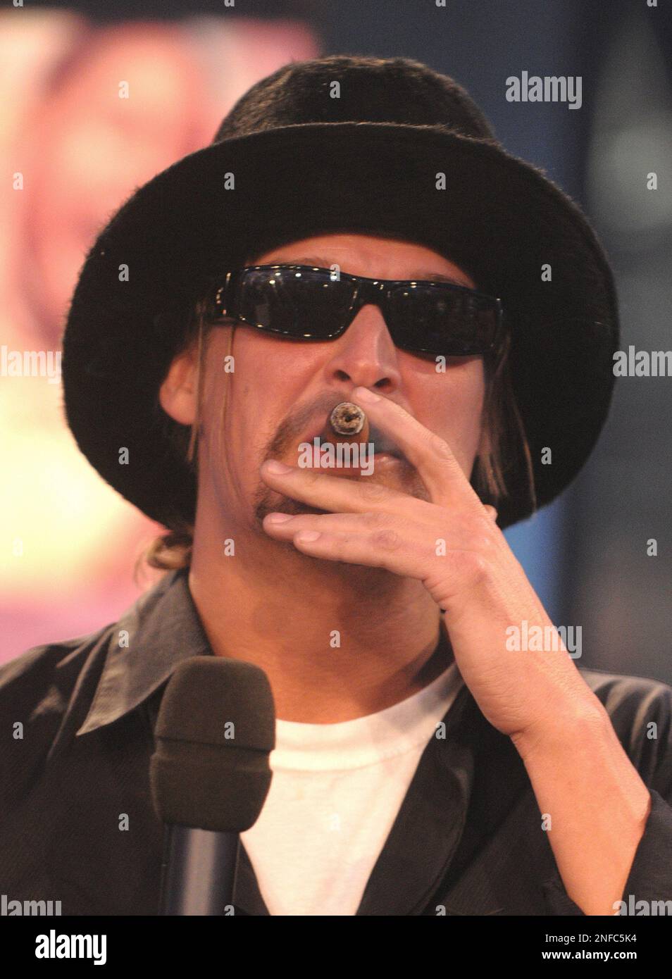 Singer Kid Rock makes an appearance on MTV's TRL "Total Finale Live ...