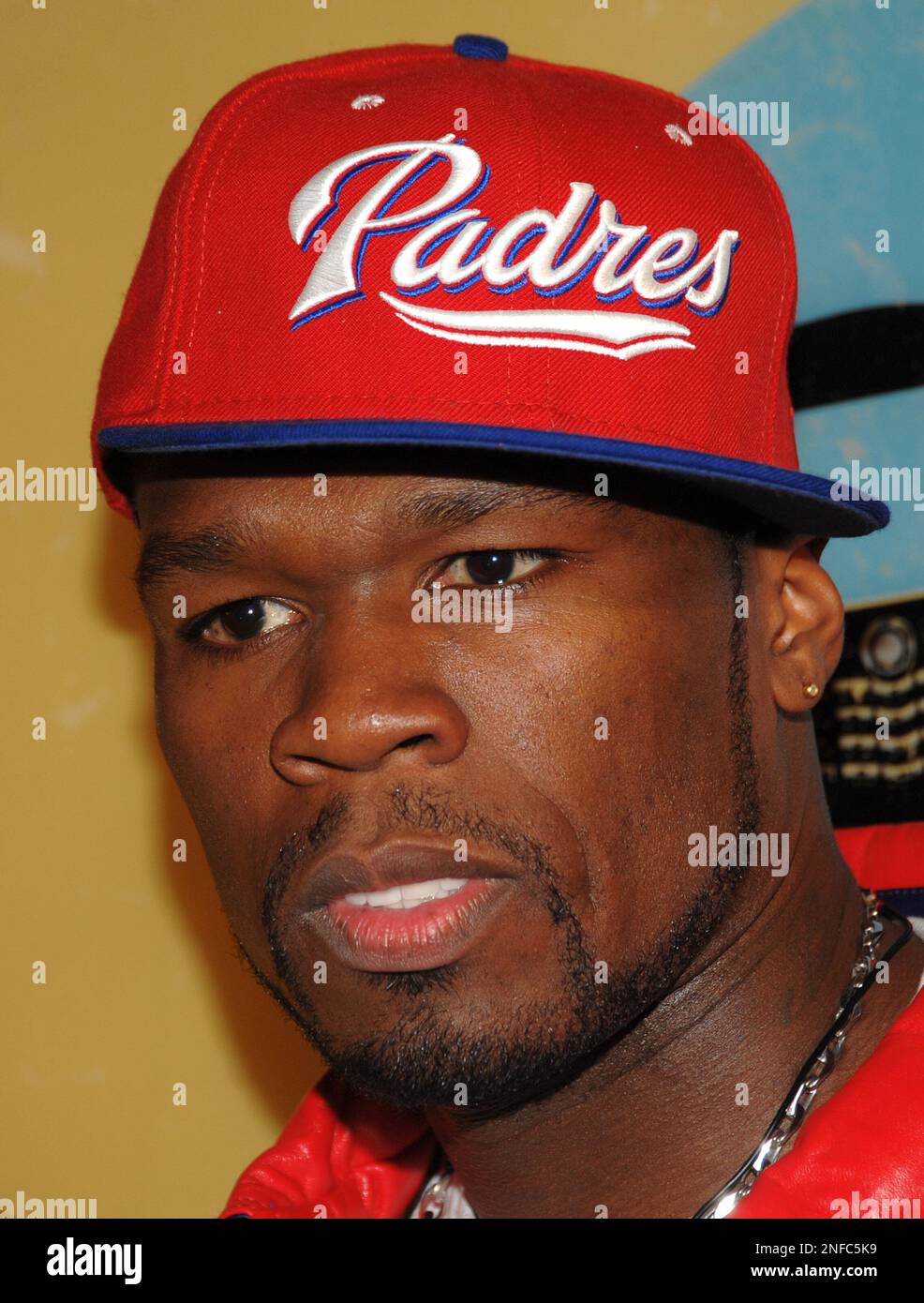 Rapper 50 Cent poses at MTV's TRL "Total Finale Live" show at the MTV ...