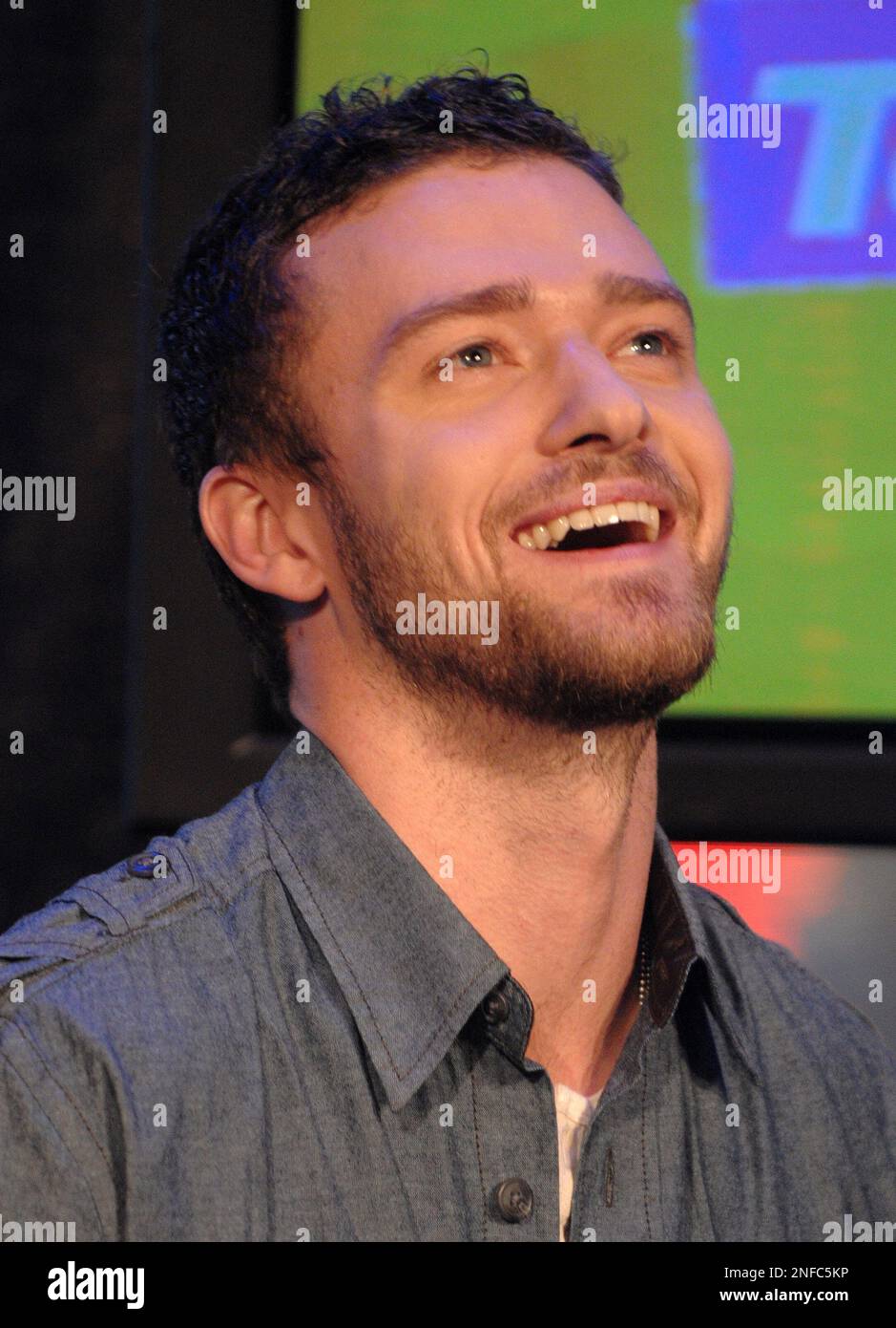 Singer Justin Timberlake makes an appearance on MTV's TRL "Total Finale ...