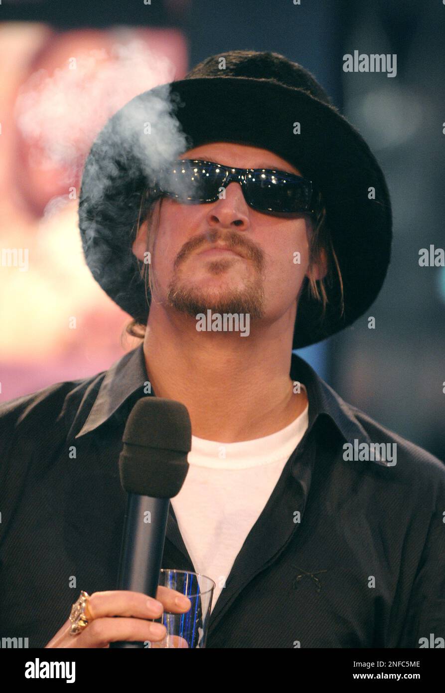 Singer Kid Rock makes an appearance on MTV's TRL "Total Finale Live ...