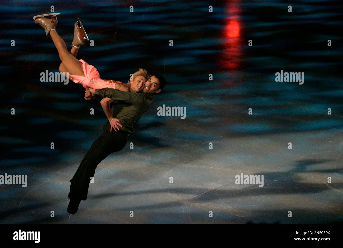 Aliona Savchenko and Robin Szolkowy of Germany perform in the ...