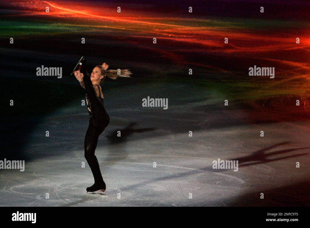 Joannie Rochette of Canada performs in the exhibition gala at the Eric ...