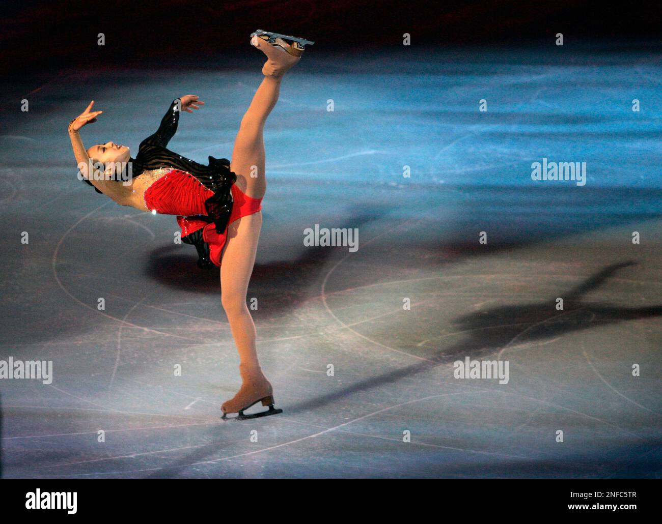 Mao Asada of Japan performs in the exhibition gala at the Eric Bompard ...