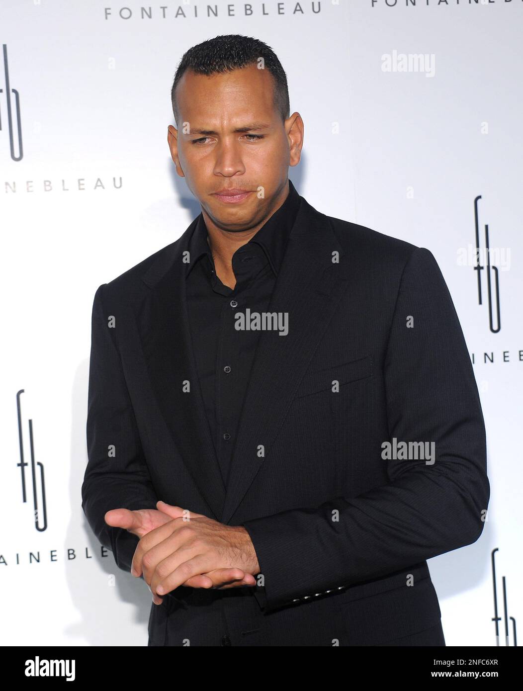 Professional baseball player Alex Rodriguez attends the Fontainebleau ...