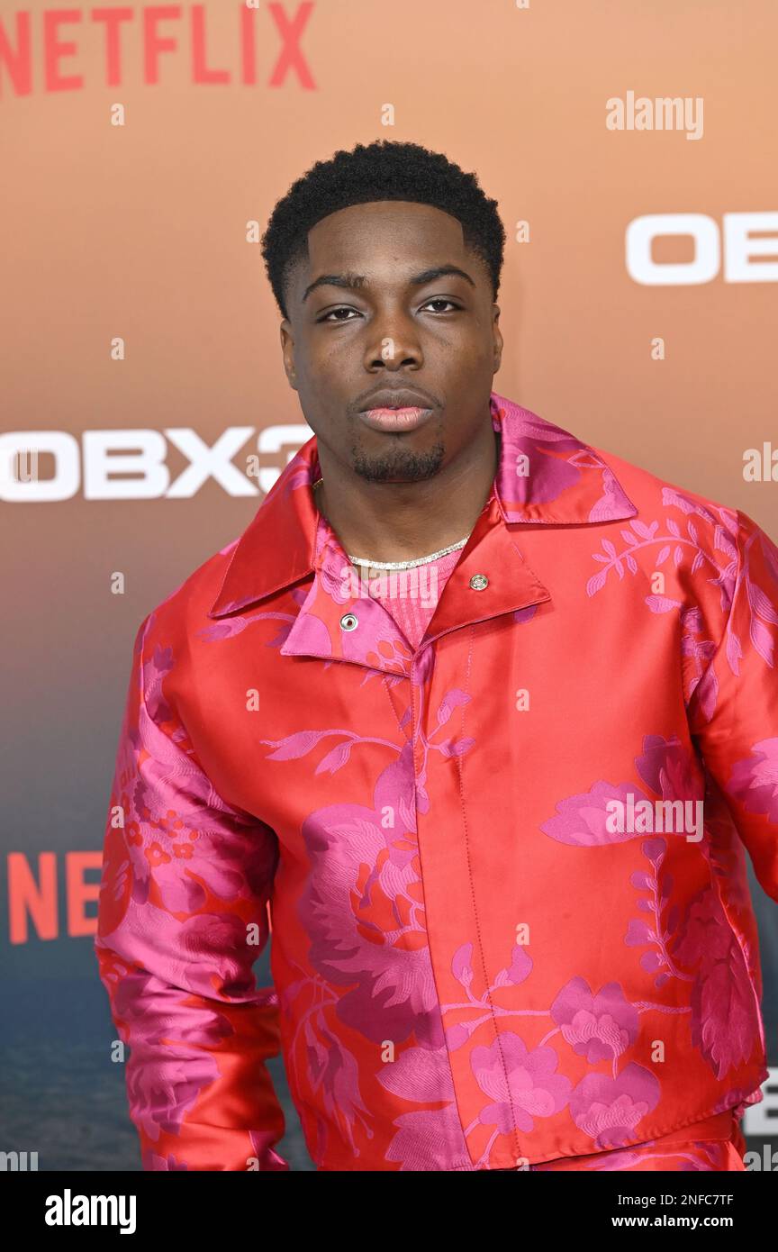 Los Angeles, USA. 16th Feb, 2023. Deion Smith at the season 3 premiere ...