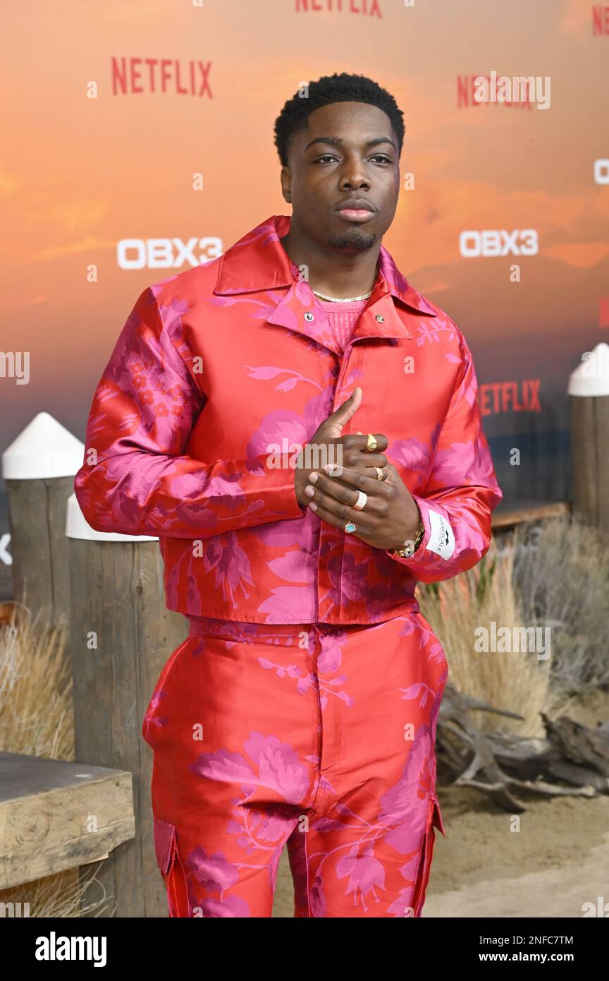 Los Angeles, USA. 16th Feb, 2023. Deion Smith at the season 3 premiere ...