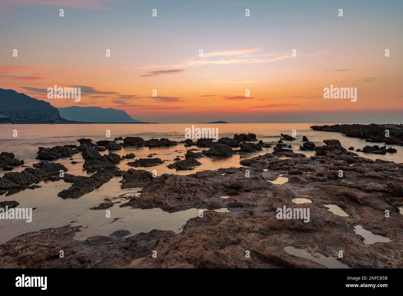 Barcarello palermo sunset hi-res stock photography and images - Alamy