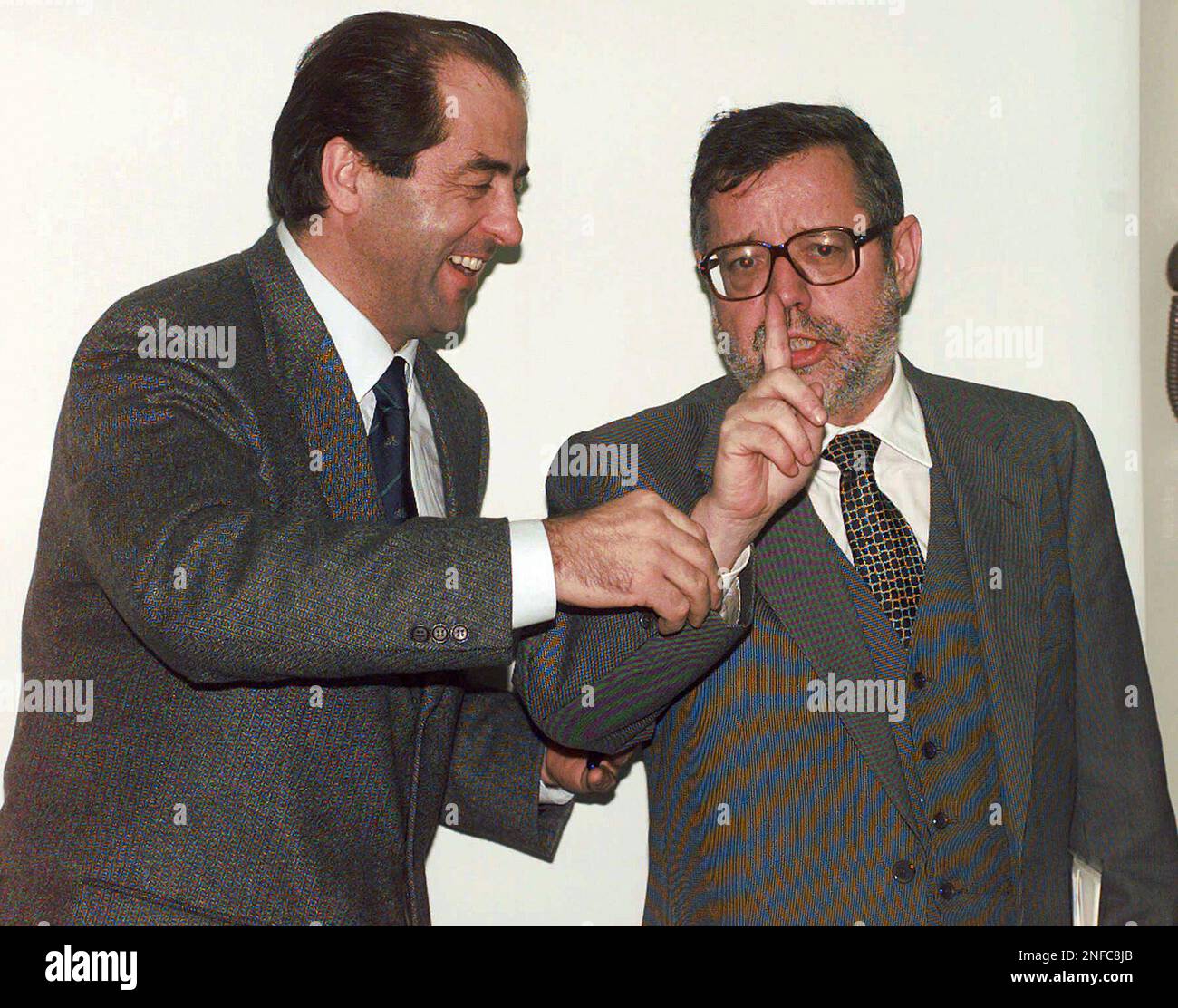 Giovanni Maria Flick, right, shown in this Oct. 28, 1996 file photo ...