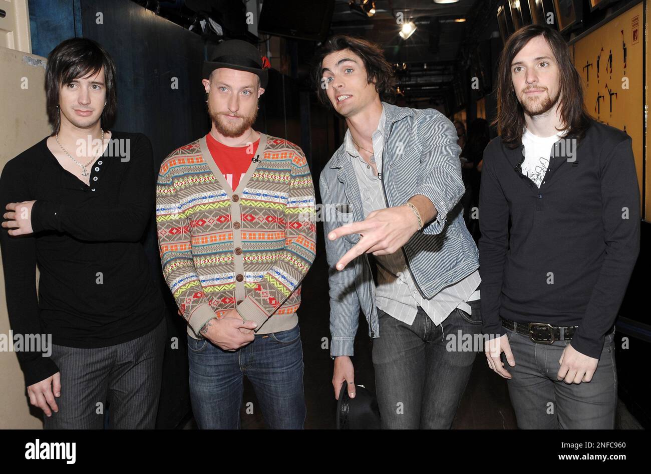 The All-American Rejects, from left,Nick Wheeler, Chris Gaylor, Tyson ...