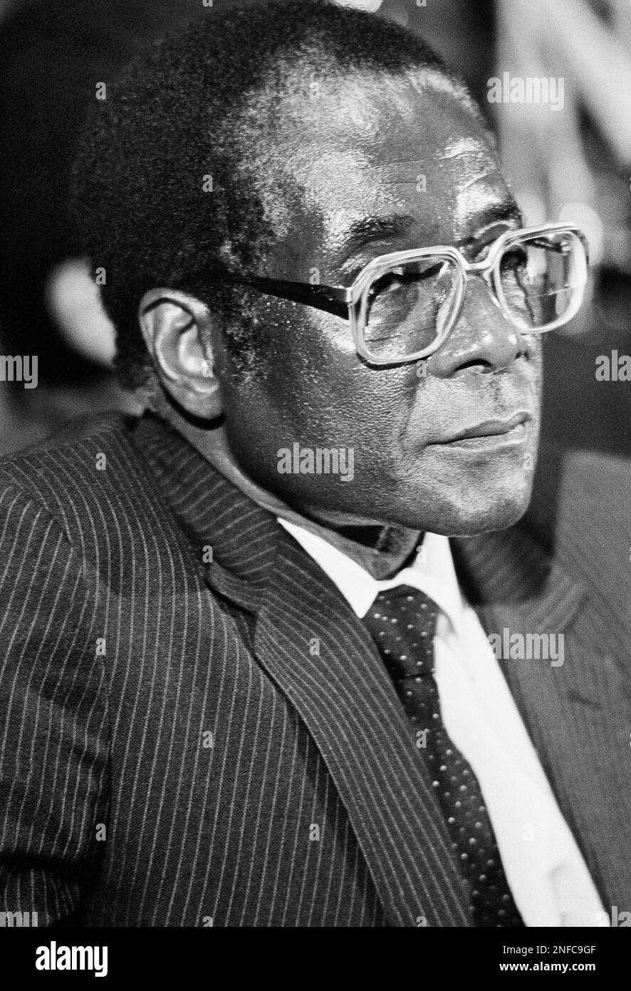 Prime Minister of Zimbabwe Robert Mugabe is pictured in 1984. (AP Photo ...