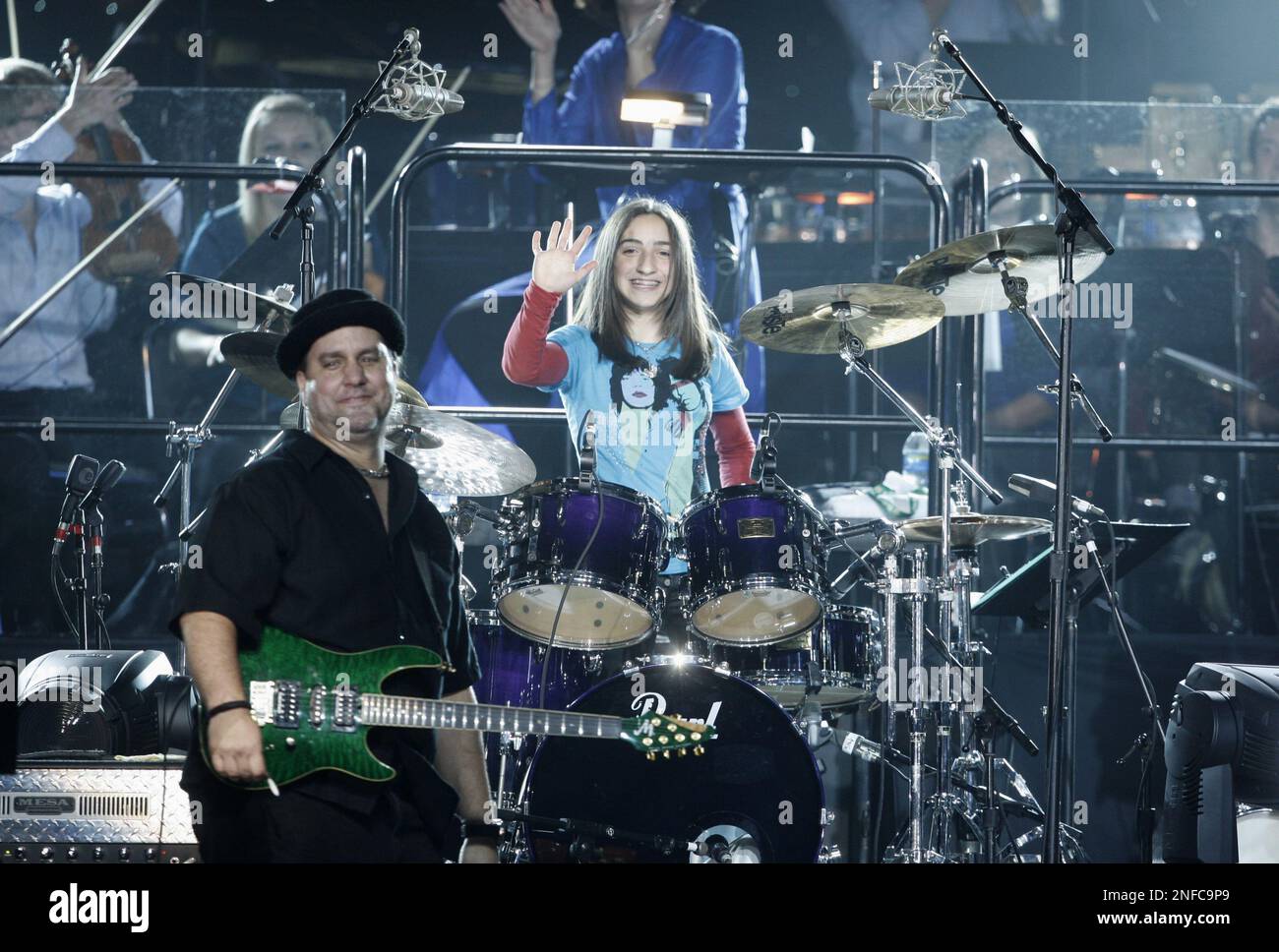 Emily Estefan, daughter of Gloria Estefan, performs at the Latin ...