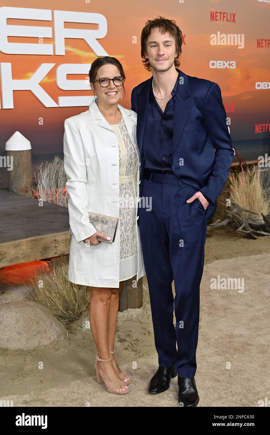 Los Angeles, USA. 16th Feb, 2023. Jodi Ballard Hutto & Drew Starkey at ...