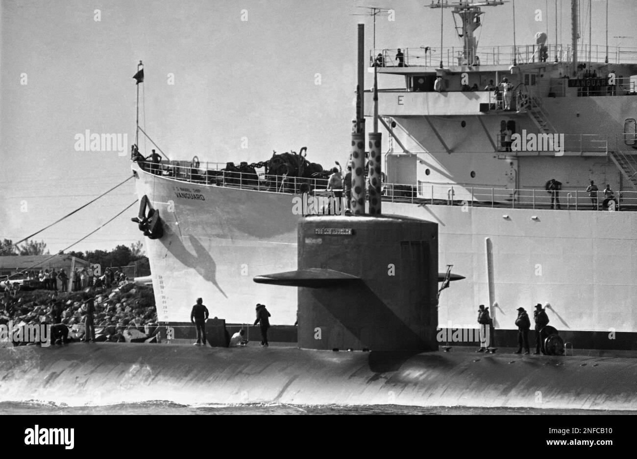 President Jimmy Carter waves to crewmen aboard the USN Vanguard, from ...