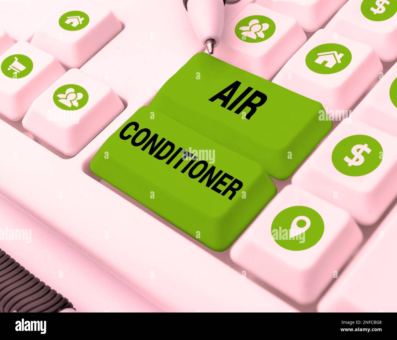 Sign displaying Air Conditioner, Business overview apparatus for ...
