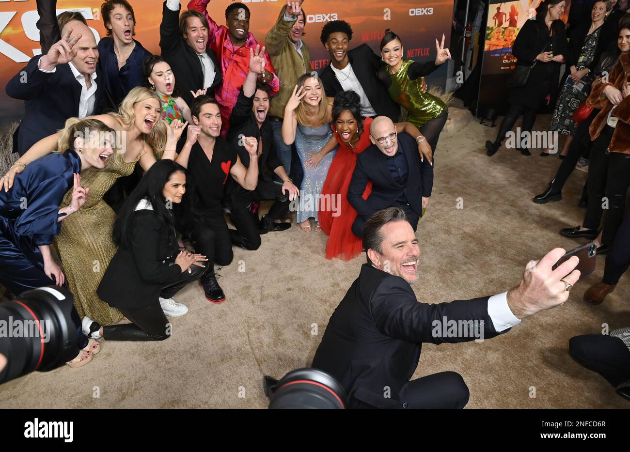 Los Angeles, USA. 16th Feb, 2023. Actor Charles Esten takes a selfie ...