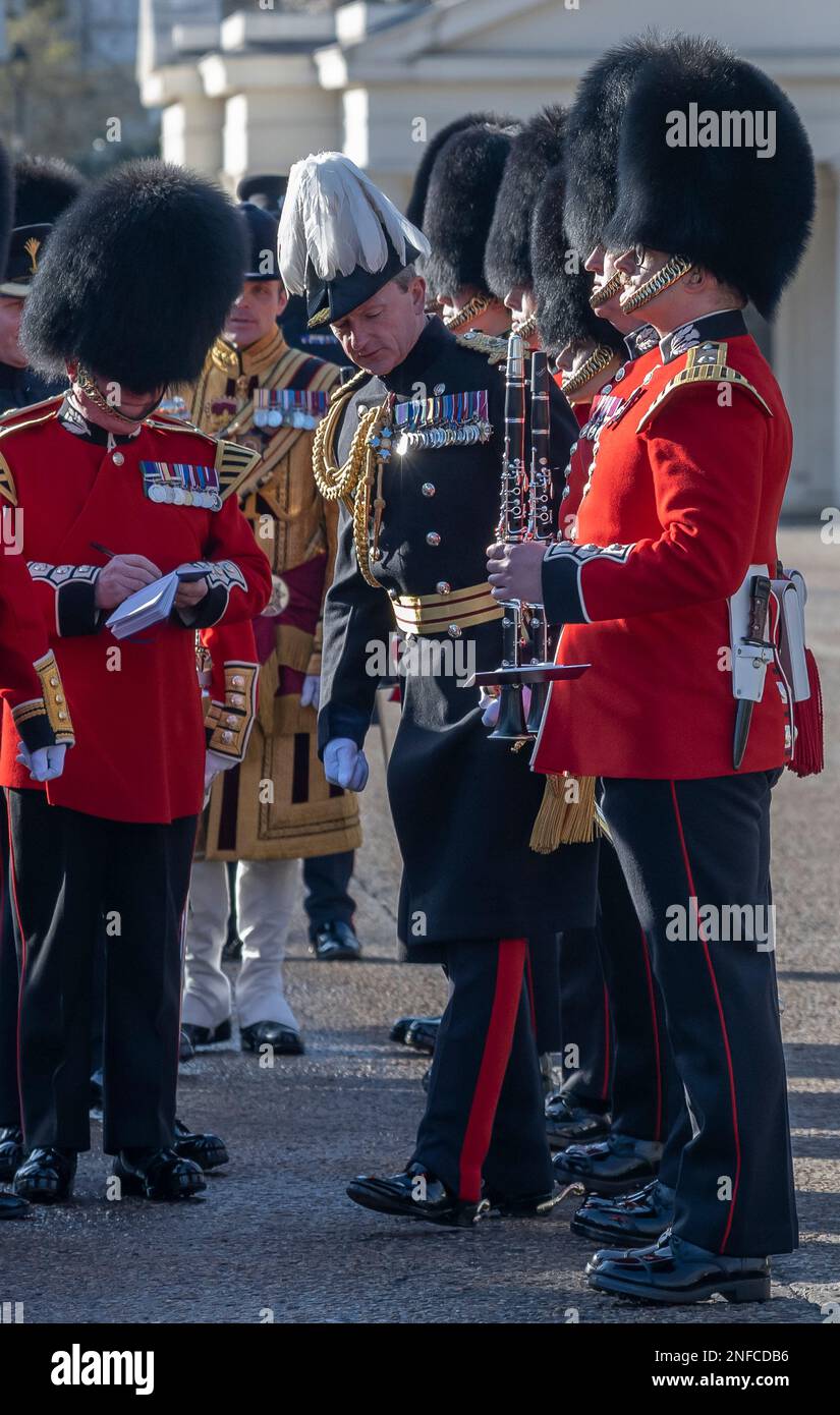 Wellington Barracks, London, UK. 15 February 2023. The Major General ...