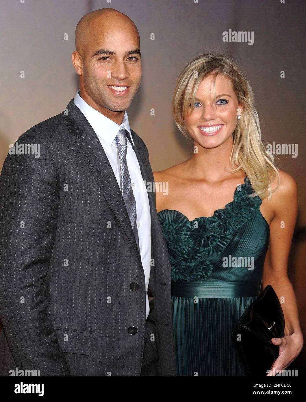 Professional tennis player James Blake and girlfriend Jennifer Scholle ...